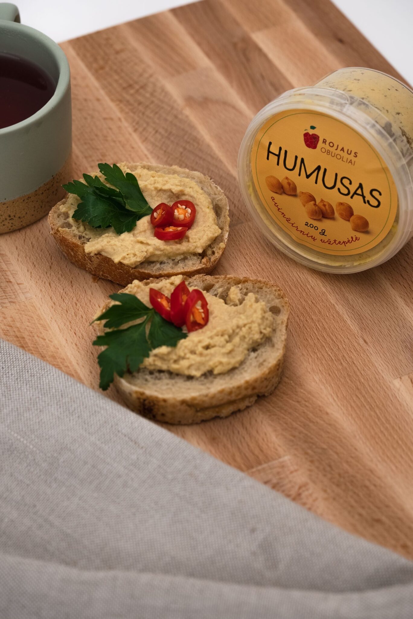 Humusas, 200 g. Šaldytas - Rojaus obuoliai